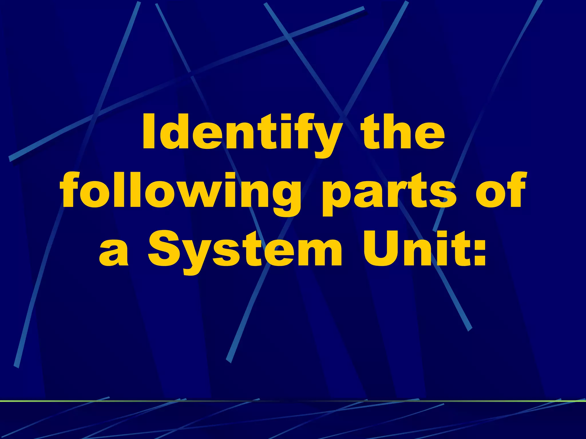 Basic pc anatomy | PPT