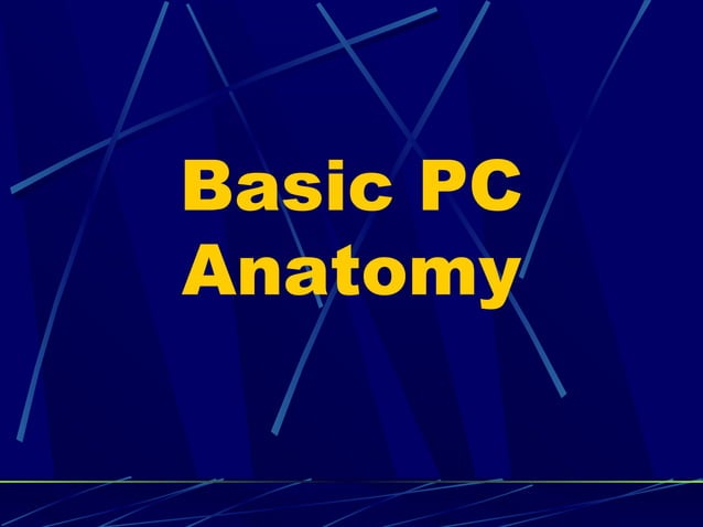 Basic pc anatomy | PPT
