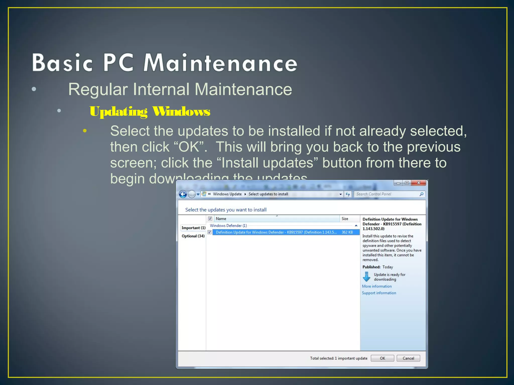Basic PC maintenance | PPT
