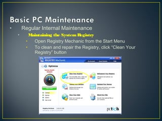Basic PC maintenance | PPT