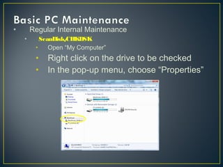 Basic PC maintenance | PPT