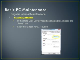 Basic PC maintenance | PPT