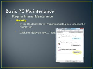 Basic PC maintenance | PPT