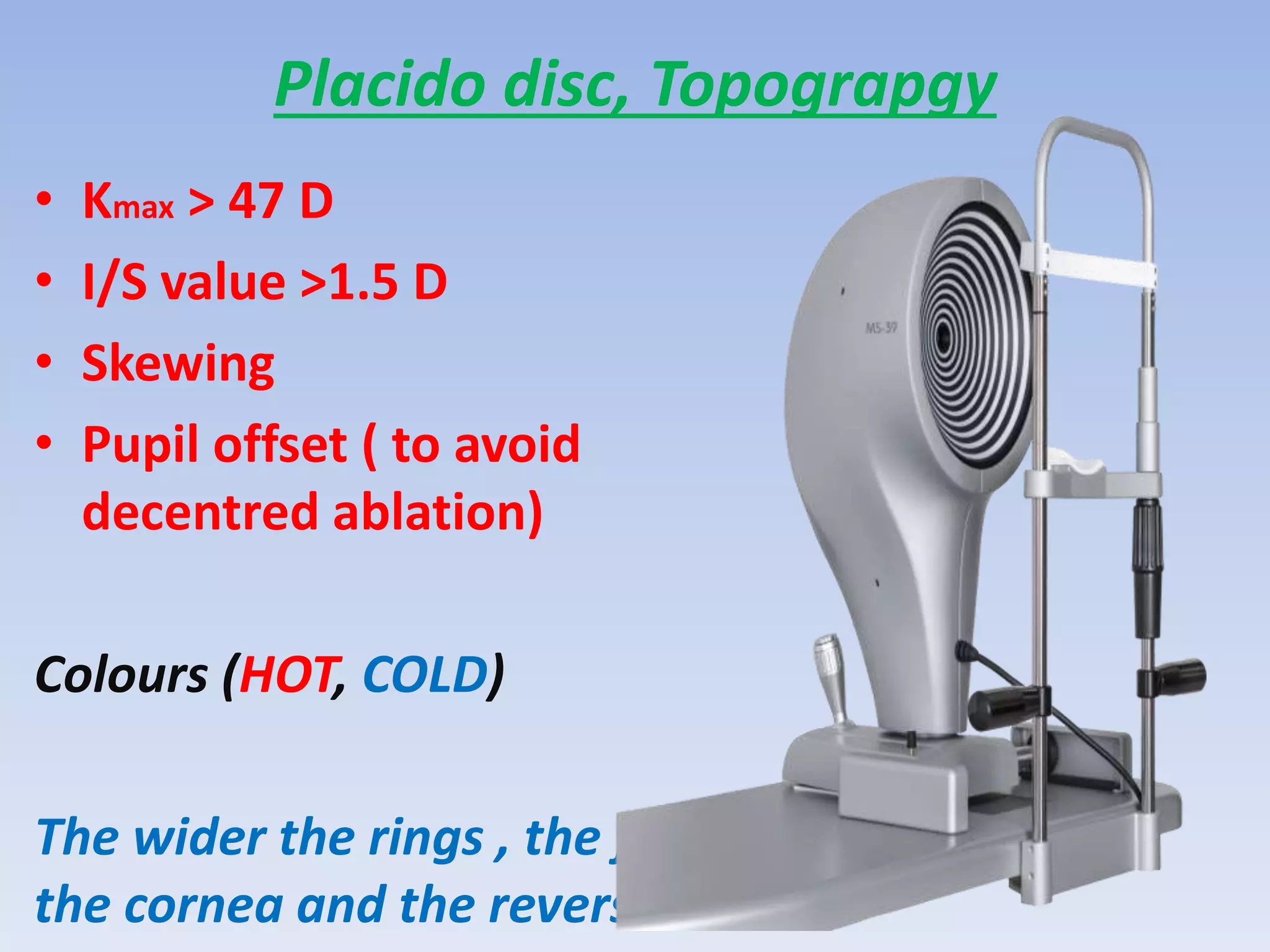 Basic pentcam for refractive surgery decision | PPTX