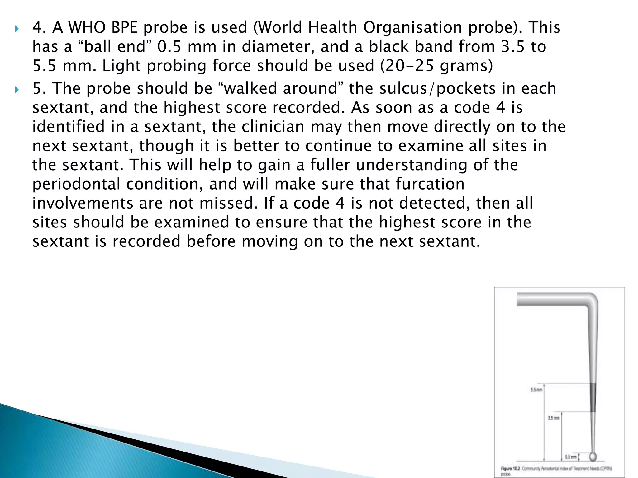 Basic periodontal examination | PPTX