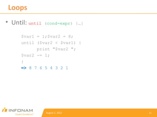 Basic perl programming | PPT