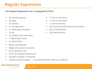 Basic perl programming | PPT