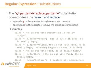 Basic perl programming | PPT