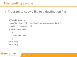 Basic Perl Programming | Ppt