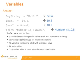 Basic perl programming | PPT
