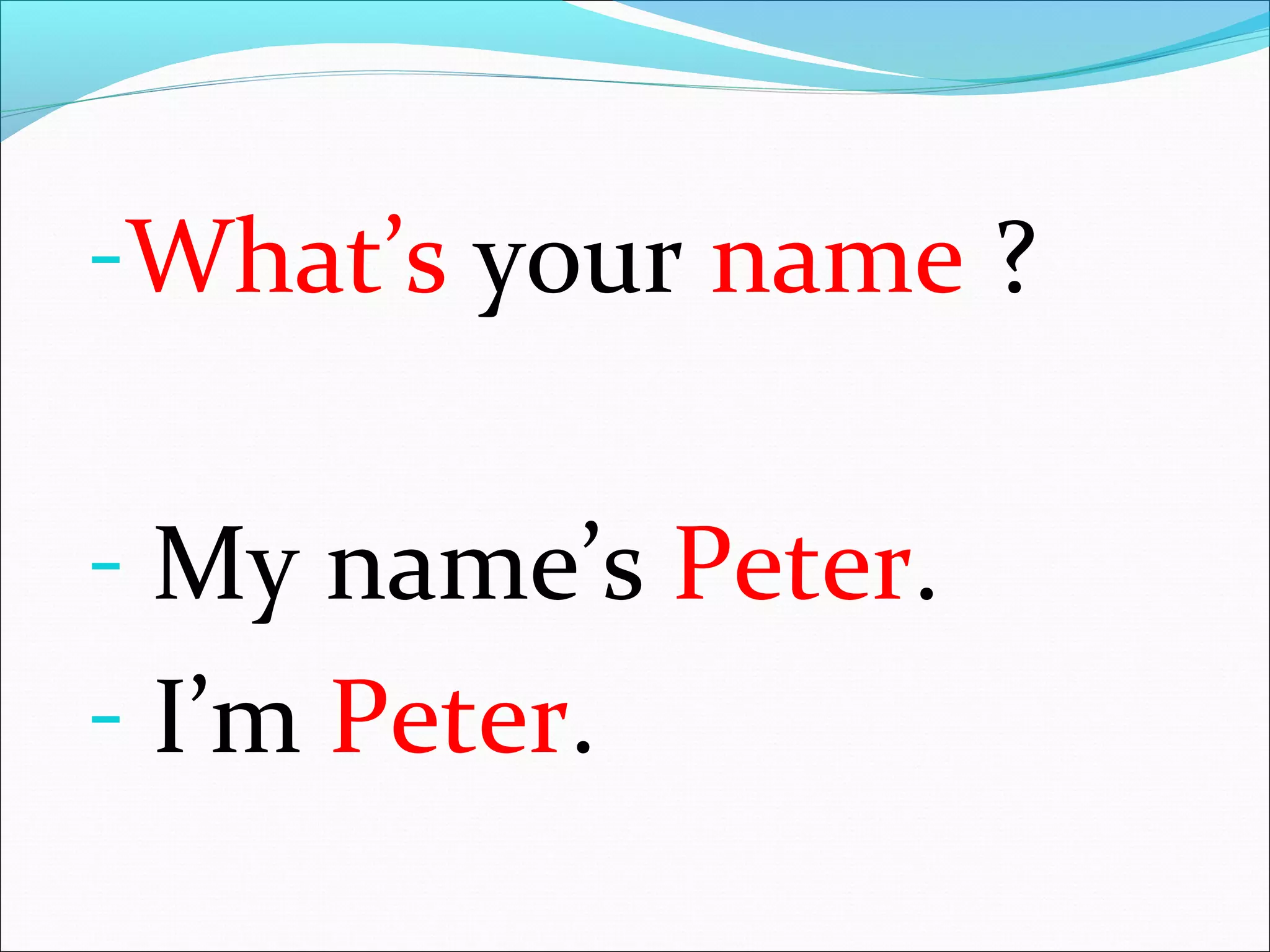 Basic personal questions | PPT