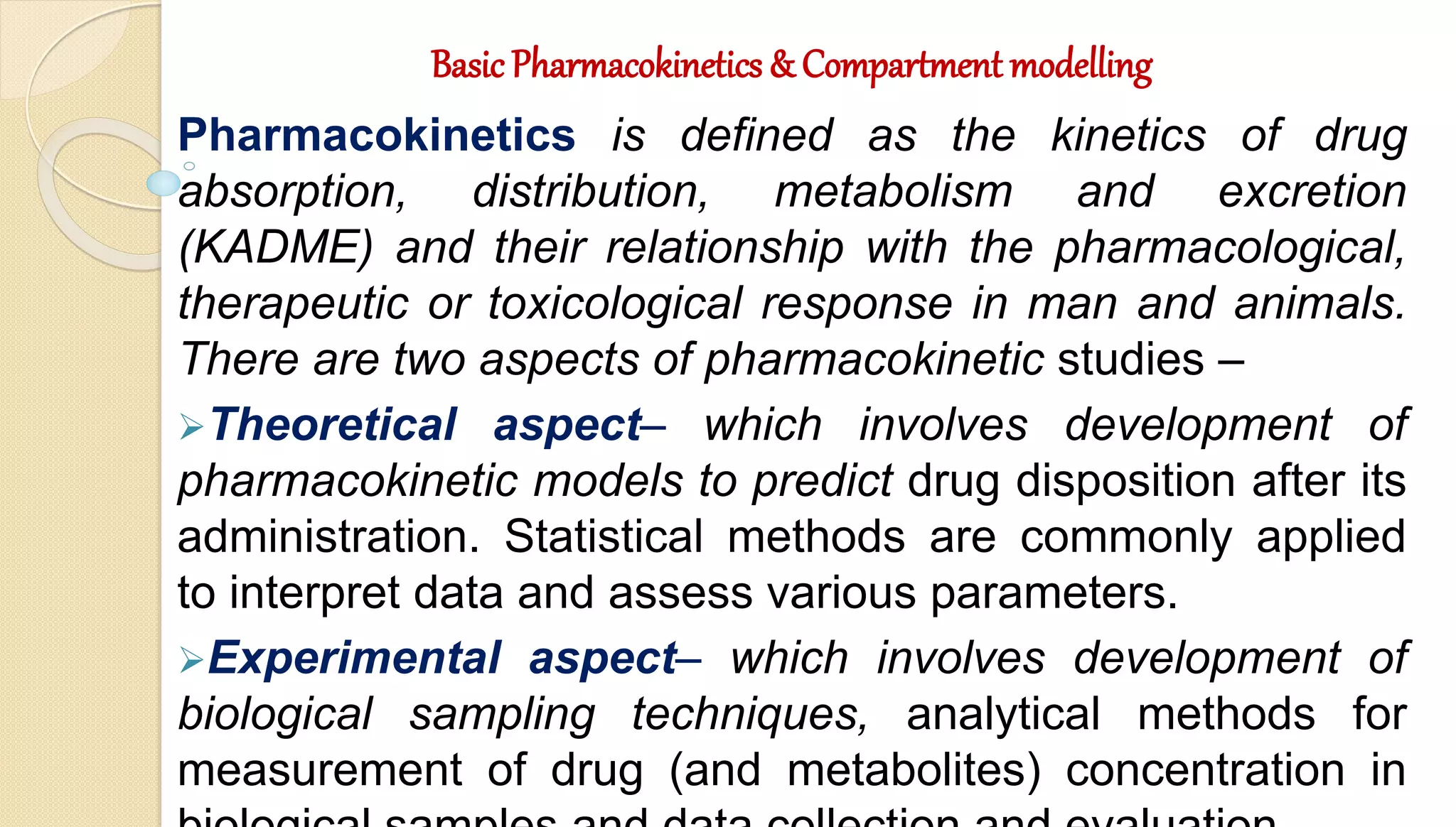 Basic Pharmacokinetics & Compartment Modelling.pptx