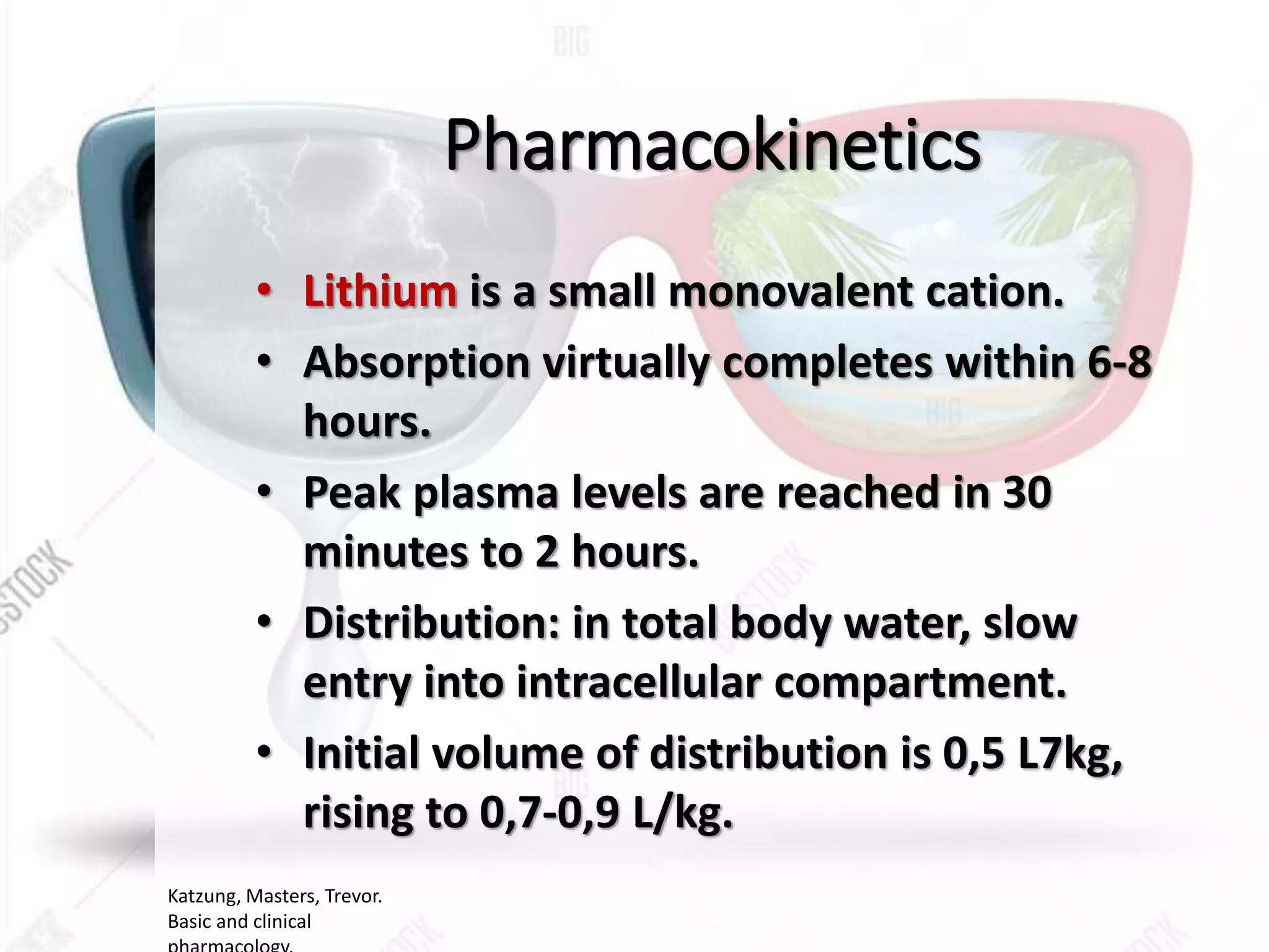 Basic pharmacology of lithium | PPSX
