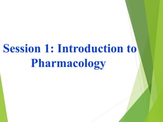 BASIC PHARMACOLOGY (recovered).pharmacol | PPTX