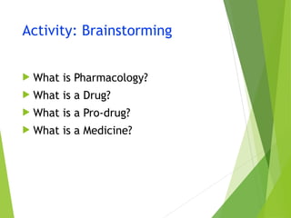 BASIC PHARMACOLOGY (recovered).pharmacol | PPTX