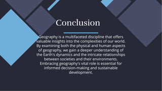 Geography importance and it’s differentt. | PDF
