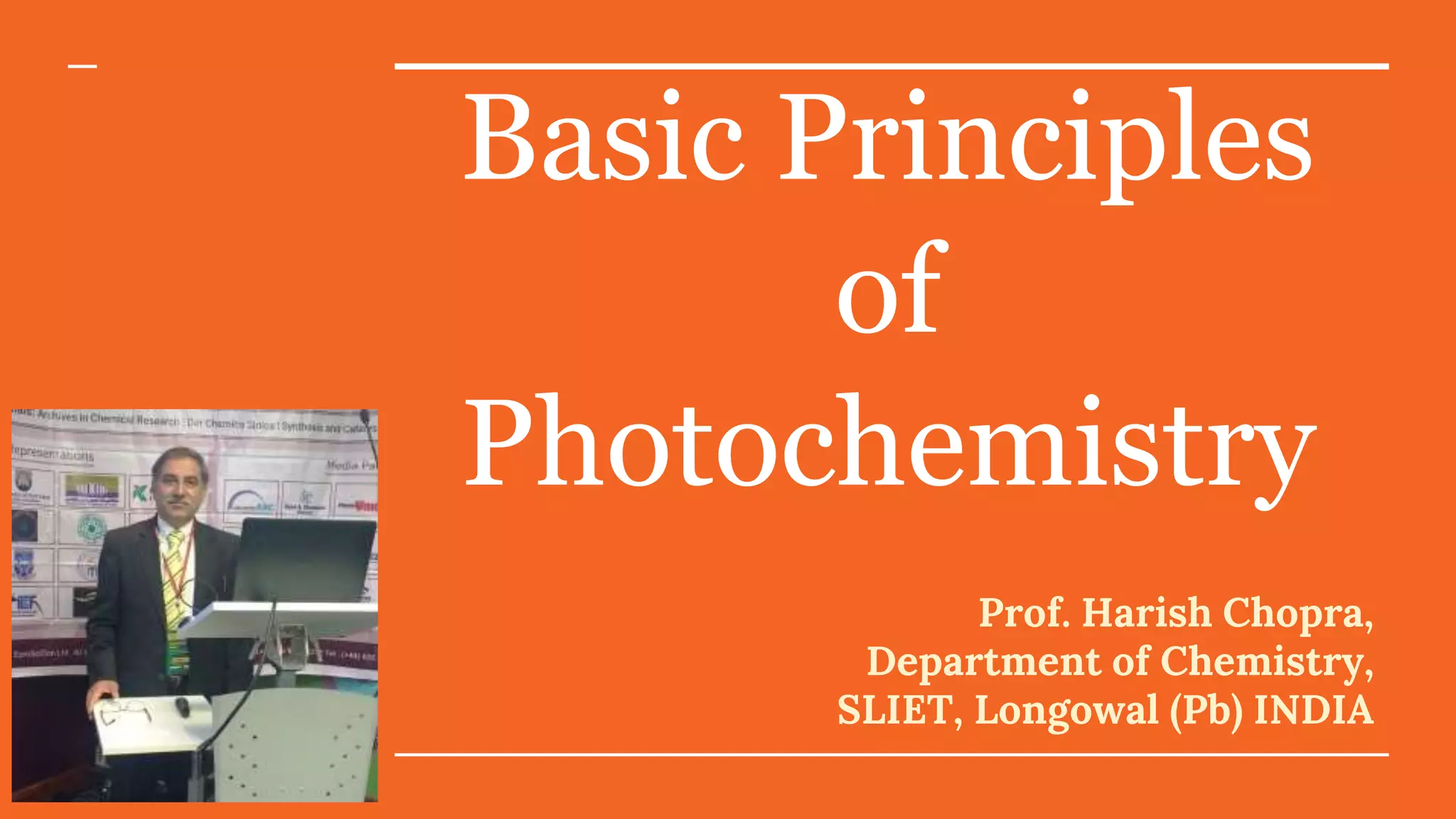 Basic photochemistry | PPTX