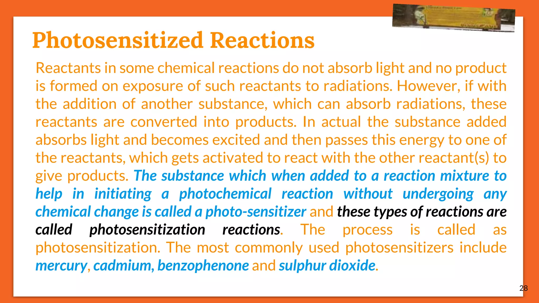 Basic photochemistry | PPTX