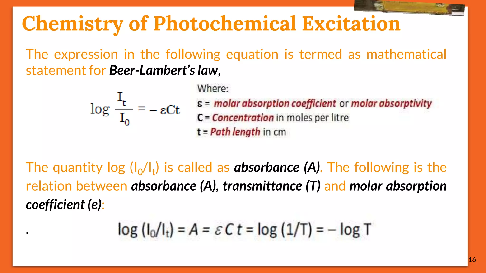 Basic photochemistry | PPTX