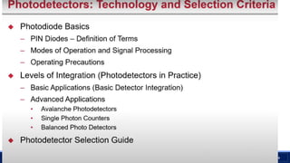 Basic of Photodetector from 2D materials | PPTX