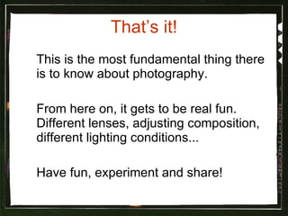Basic Photography 101 | PPT