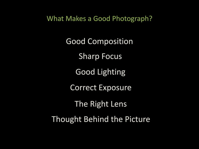 Basic Photography | PPT