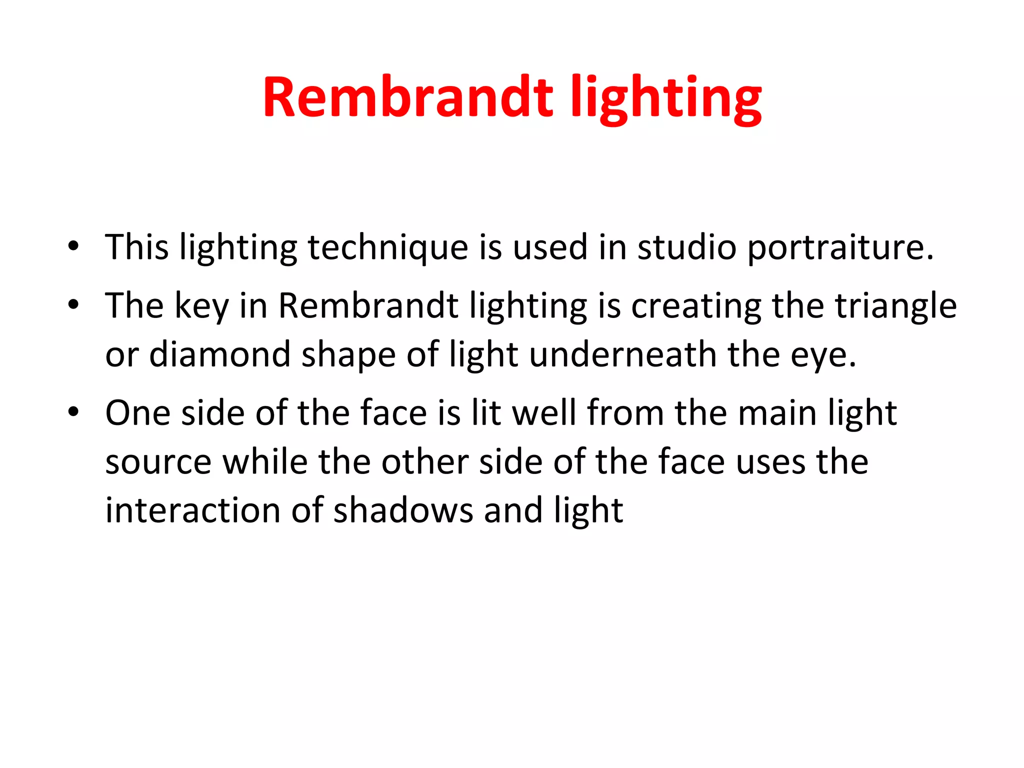 Basic photography lighting | PPT
