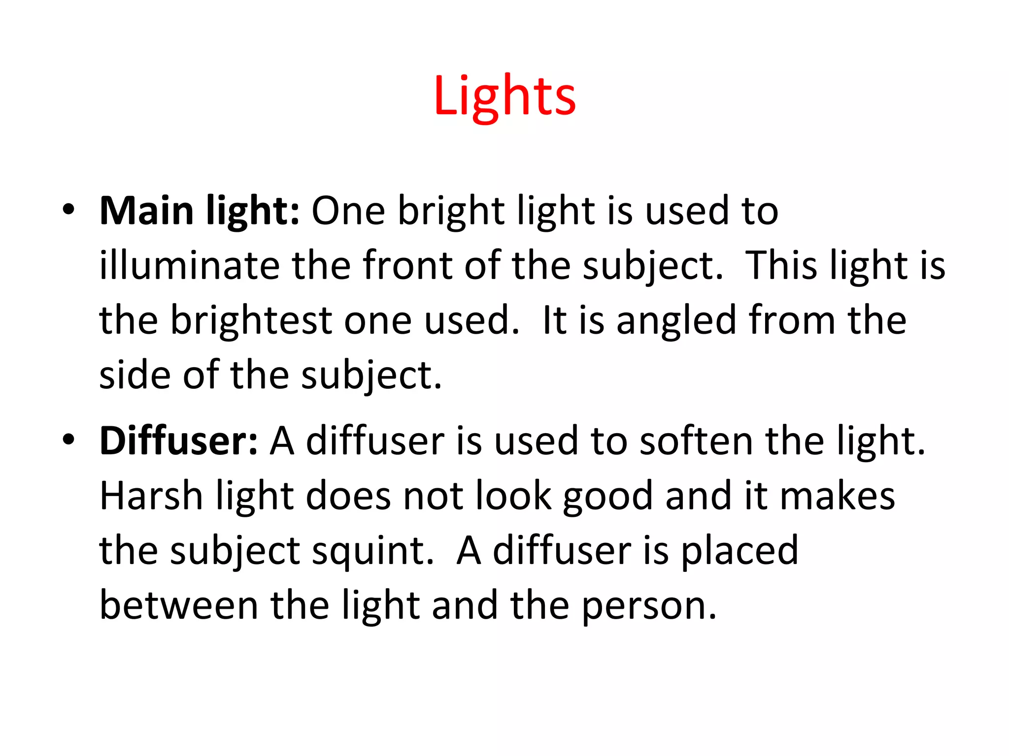 Basic photography lighting | PPT