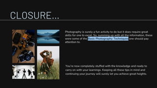 8 Basic Photography Techniques that will surely Upskill You | PPT