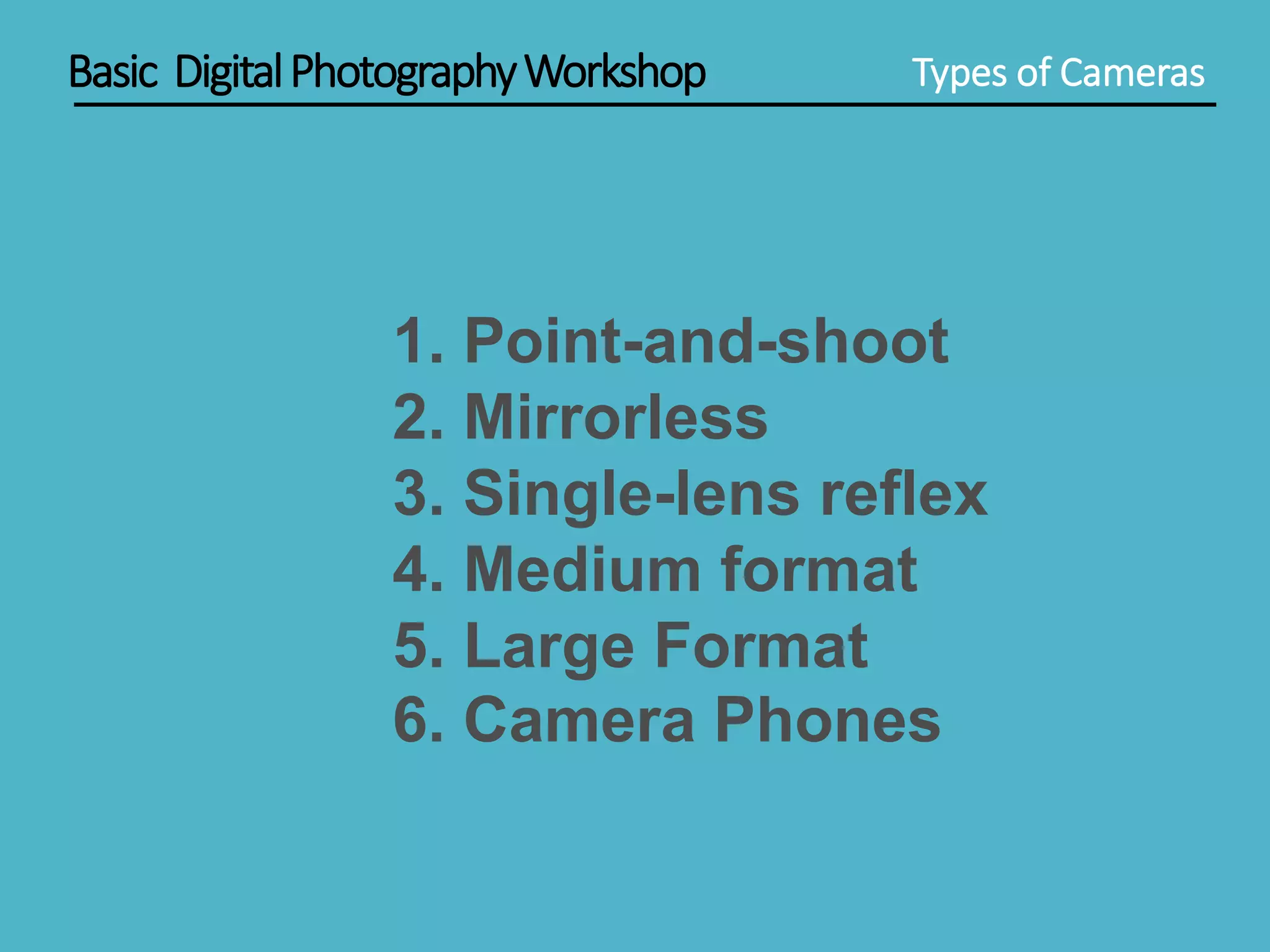 Basic photography workshop | PDF
