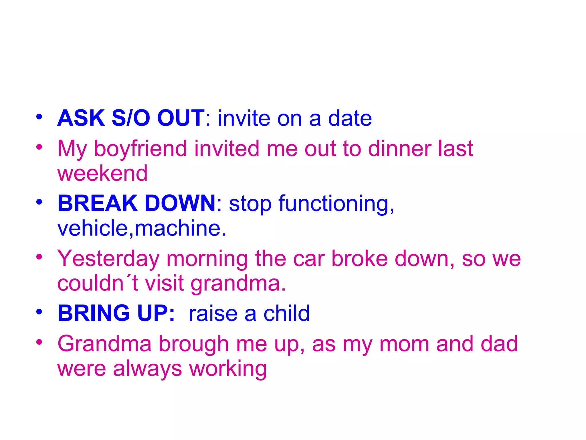 Basic phrasal verbs | PPT