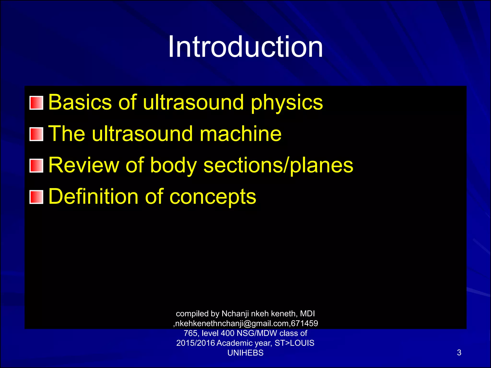 Basic physics of ultrasound | PDF