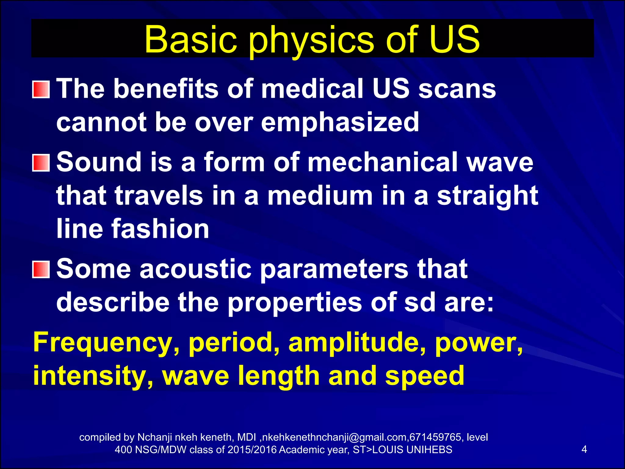 Basic physics of ultrasound | PDF