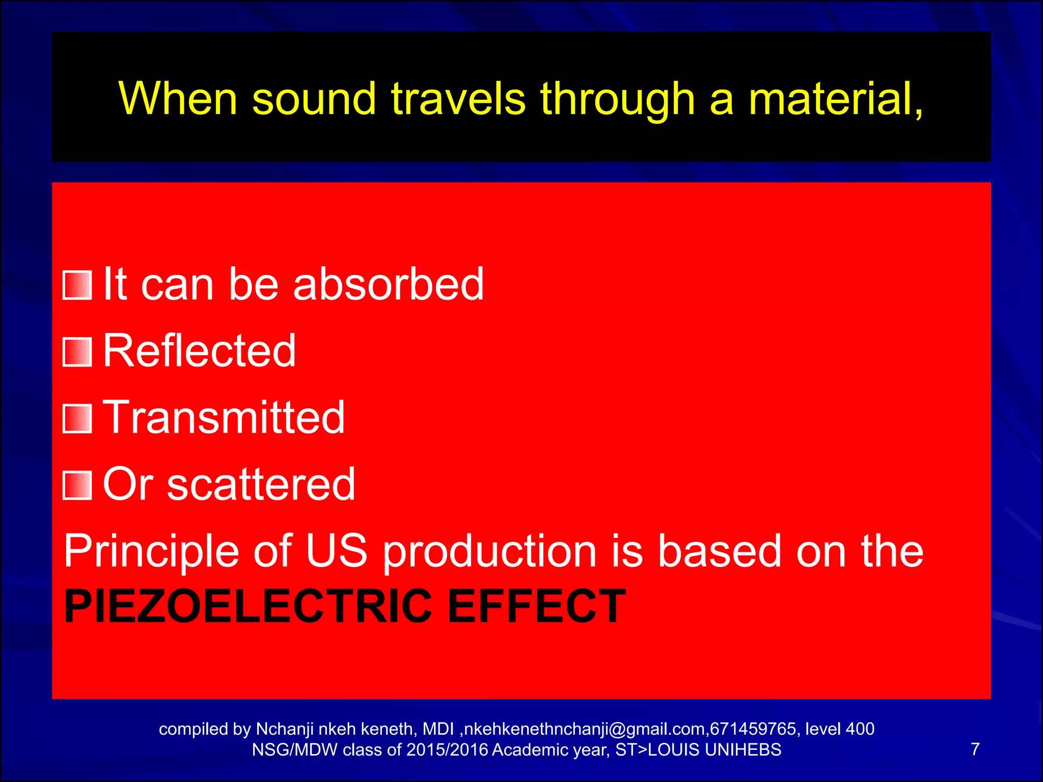 Basic physics of ultrasound | PDF