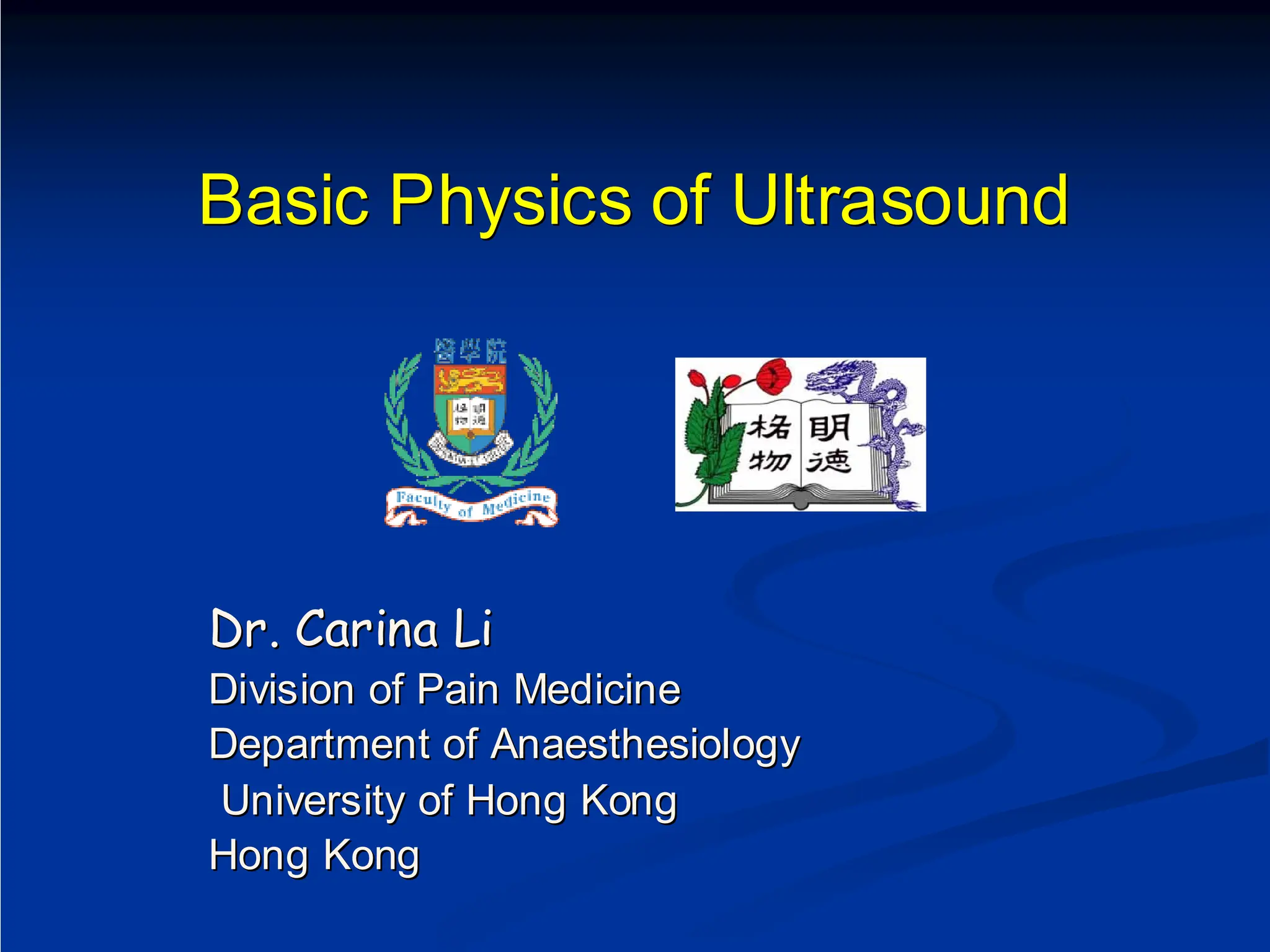 Basic Physics of Ultrasound. For sonar device | PDF