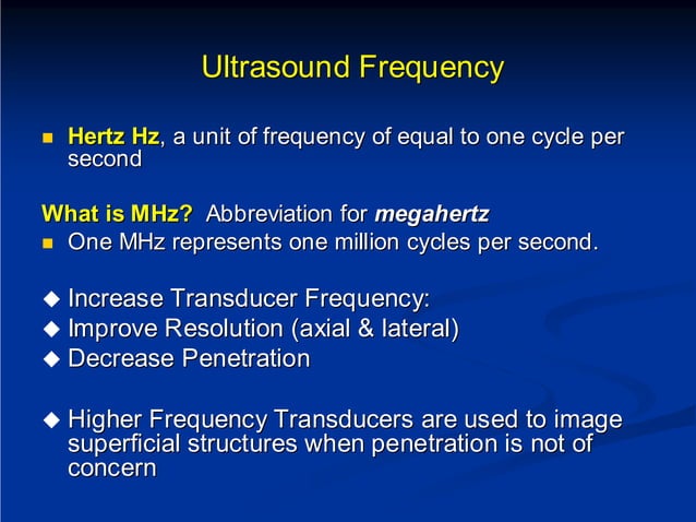 Basic Physics of Ultrasound. For sonar device | PPT