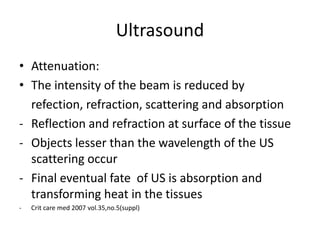 Basic physics of ultrasound imaging | PPTX