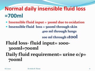 Basic physiology of Body Fluids | PPTX