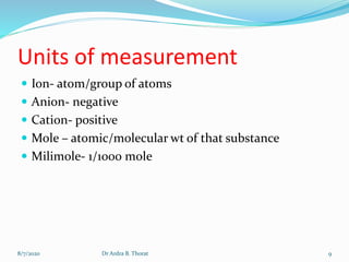 Basic physiology of Body Fluids | PPTX