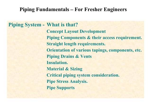 Basic piping | PPT | Technology & Computing