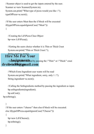 BasicPizza.javapublic class BasicPizza { Declaring instance .pdf