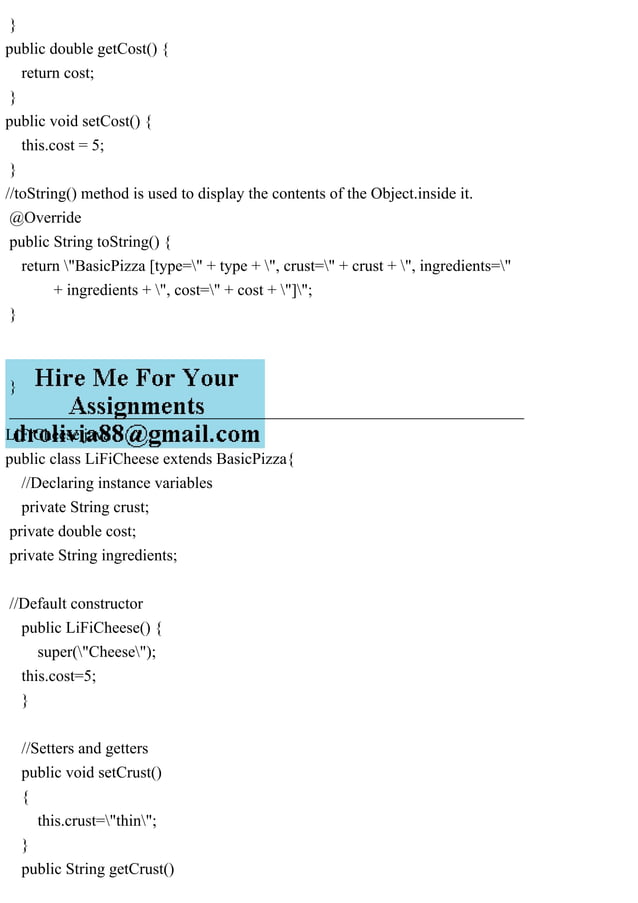 BasicPizza.javapublic class BasicPizza { Declaring instance .pdf