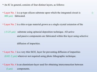 IC Fabrication (Basic planar process).ppt