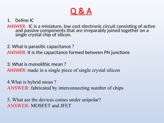 IC Fabrication (Basic planar process).ppt