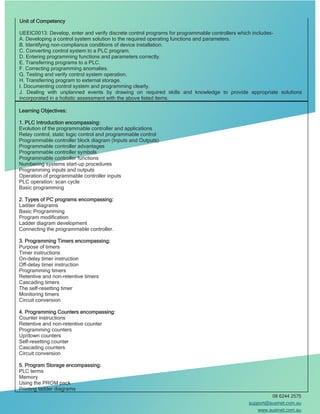 Basic plc course | PDF