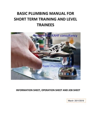 Basic plumbing manual | PDF
