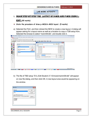 Basic pmos nmos_design | PDF