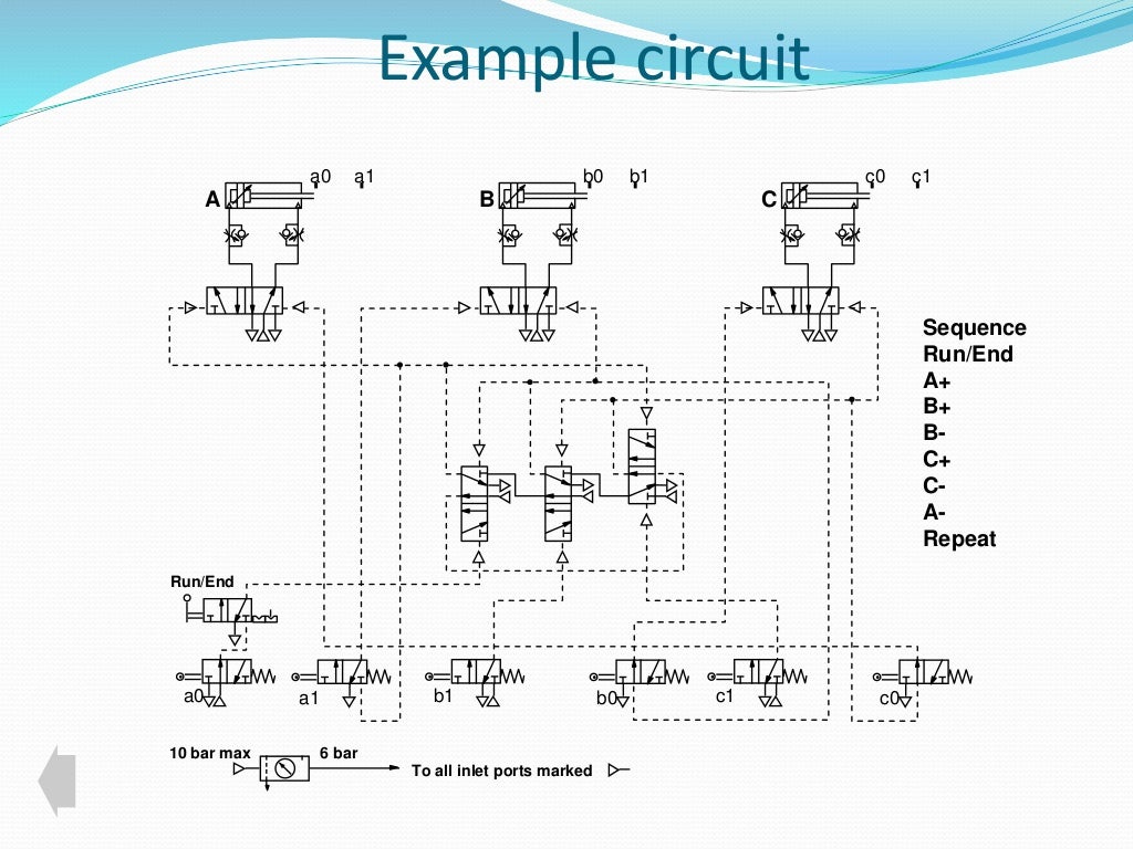Basic pneumatic circuit