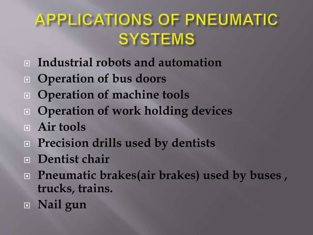 Basic pneumatics | PPTX | Robotics | Technology & Computing