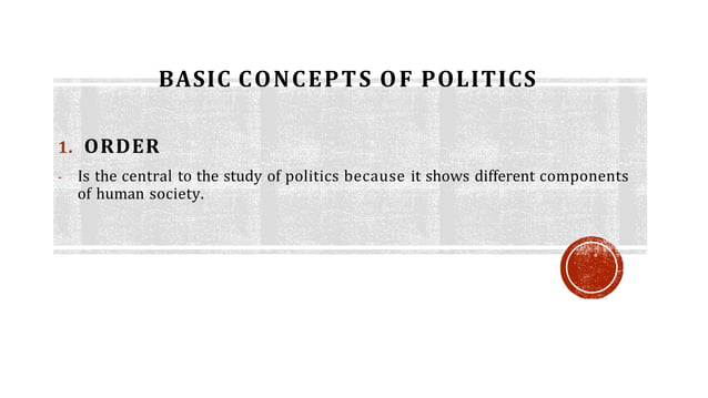 Basic Political Concept.pptx | Civic affairs | Politics